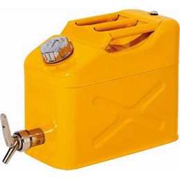 Sicherheitsbeh&auml;lter, Stahlblech, gelb, 10 l, B 170 x T 445 x H 280 mm, Schraubverschluss, Bel&uuml;ftungsventil