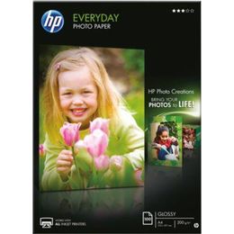 HP Fotopapier Everyday, gl&auml;nzend, DIN A4, 100 Blatt