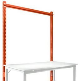 Manuflex Aufbauportal, Grundtisch STANDARD Arbeitstisch-/Werkbanksystem UNIVERSAL/PROFI, 1500 mm, rotorange