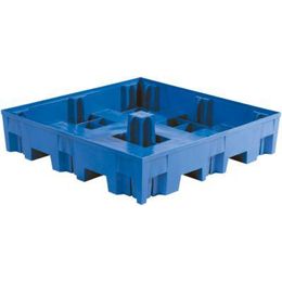 ASECOS Auffangwanne, Polyethylen, unterfahrbar, 255 l, ohne Gitterrost
