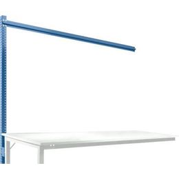 Manuflex Aufbauportal, Ansatzisch SPEZIAL Arbeitstisch-/Werkbanksystem UNIVERSAL/PROFI, 2000 mm, brillantblau