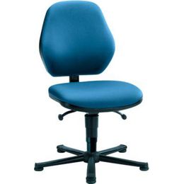 bimos Laborstuhl Basic, Kunstleder, Stamskin Top blau