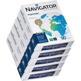 Kopierpapier NAVIGATOR Expression, DIN A4, 90 g/m&sup2;, hochwei&szlig;, 2500 Blatt
