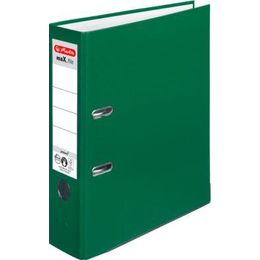 Herlitz Ordner maX.file protect, DIN A4, R&uuml;ckenbreite 80 mm, gr&uuml;n