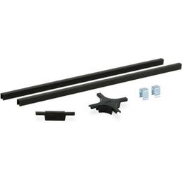 CEMO Verbindungsschiene kurz f&uuml;r PE-Fl&auml;chenschschutzsysteme, Polyethylen (HDPE) schwarz, B 1140 x T 15 x H 15 mm