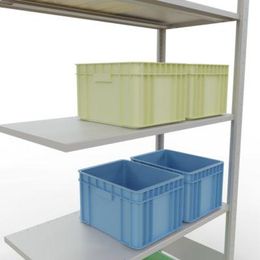 SCHULTE LAGERTECHNIK - Stecks.Anbaur.mit L&auml;ngenriegel - 2000x1000x500 mm, Typ 150 kg