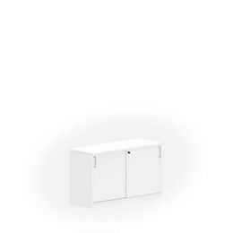 Anstellschiebet&uuml;renschrank NEVADA, B 1200 x H 740 mm, wei&szlig;