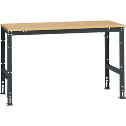 Manuflex Grundtisch UNIVERSAL Standard, Tischplatte Multiplex, 1500x800, anthrazit