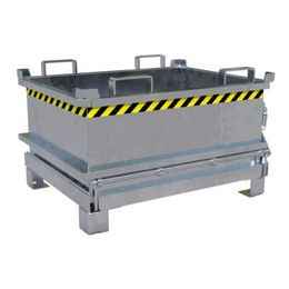 Bauer Mini-Klappbodenbeh&auml;lter MSB 250, B 1000 x T 800 x H 625 mm, feuerverzinkt