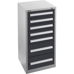 Sch&auml;fer Shop Sch&auml;fer Shop Select Schubladenschrank SF 70, 7 Sch&uuml;be, wei&szlig;aluminium RAL 9006 anthrazitgrau RAL 7016