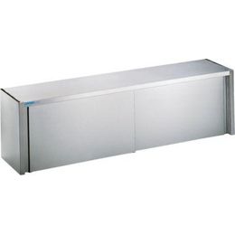H&auml;ngeschrank, Edelstahl, m. Schiebet&uuml;ren, B 2000 mm