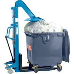 M&uuml;llpresse Hanselifter&reg; LiftPress LP1100, inkl. Hochhubwagen SDJ 1016, f&uuml;r Standard-M&uuml;llcontainer mit Volumen 800-1100 l