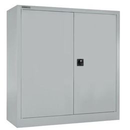 Sch&auml;fer Shop Sch&auml;fer Shop Select Fl&uuml;gelt&uuml;renschrank MS iCONOMY, Stahl, 3 Ordnerh&ouml;hen, B 950 x T 400 x H 1215 mm, wei&szlig;aluminium RAL 9006