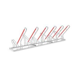 Anlehnparker WSM, 1-seitig, f&uuml;r Reifen bis B 55 mm, B 3000 x T 550 x H 854 mm, Stahl verzinkt, 6 Einstellpl&auml;tze