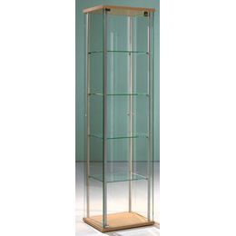 Stand-Pr&auml;sentationsvitrine Forum I, B 430 x T 430 x H 1720 mm