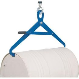 ASECOS Fasswendezange, Stahl, blau, f&uuml;r Sickenf&auml;sser, Spannringf&auml;sser, bis 350 kg