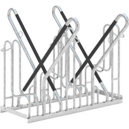 Anlehnparker WSM 4714 XBF, 2-seitig, f&uuml;r Reifen bis 64mm, 4 Stellpl&auml;tze, B 1080 x T 1270 x H 845 mm