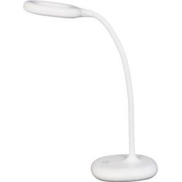 LED-Tischleuchte Unilux GALY 1800, ideal f&uuml;r das Home Office, Leistung 2 W, 200 lm, 3600 K, Touchdimmer, neigbar, Akkubetrieb, mit USB-Kabel, wei&szlig;
