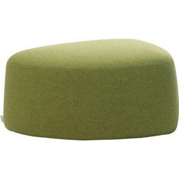 Polsterm&ouml;bel Leyform GOGO Pouf, mittel, oval, B 980 x T 910 x H 440 mm, mit Gleitern, Stoffbezug, hellgr&uuml;n