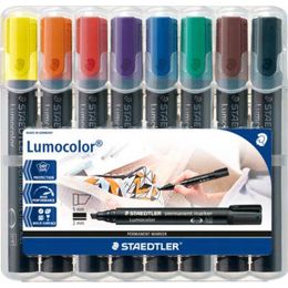 Staedtler Lumocolor permanent marker 350, 10 St&uuml;ck, 8er Set, farbsortiert