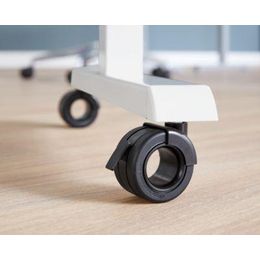 Rollen-Set f&uuml;r Schreibtisch Multiflex, schwarz