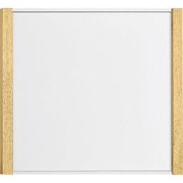 moedel T&uuml;rschild LMH, Aluminium- und Holzrahmen, Holzart w&auml;hlbar, Polyester-Abdeckung, Klebemontage, B 159,5 x H 150,5 mm, silber/Ahorn