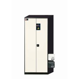 Chemikalienschrank ASECOS CS-CLASSIC, Fl&uuml;gelt&uuml;ren, Front Reinwei&szlig;, B 810 x T 520 x H 1950 mm