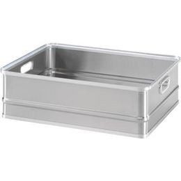 Transportkasten, stapelbar, ungelocht, 77 l