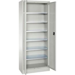 Sch&auml;fer Shop Sch&auml;fer Shop Select Materialschrank MSI 2409, Stahl, 6 Fachb&ouml;den, B 950 x T 400 x H 1935 mm, lichtgrau