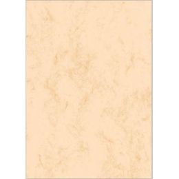 Sigel Strukturpapier Perga champagne, Feinpapier, DIN A4, 90 g/m&sup2;, 100 Blatt, FSC Mix Credit, champagner