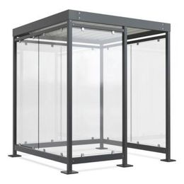 &Uuml;berdachungssystem WSM K&ouml;ln K2 c/b, B 2165 x T 2165 x H 2510 mm, Bausatz, anthrazitgrau RAL 7016