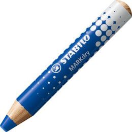 Whiteboard Marker Stabilo MarkDry, Rundpsitze, 1-10 mm, schnell trocknend, 5 St&uuml;ck, blau
