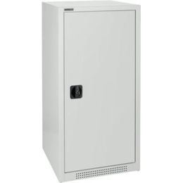 Sch&auml;fer Shop Sch&auml;fer Shop Genius Fl&uuml;gelt&uuml;rschrank FS, Stahl, mit Bel&uuml;ftungsl&ouml;chern, B 545 x T 620 x H 1105 mm, 3 OH, lichtgrau/lichtgrau, bis 250 kg