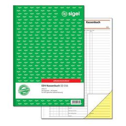 EDV-Kassenbuch Sigel SD056, selbstdurchschreibend, DIN A4, 2 x 40 Blatt
