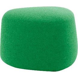 Polsterm&ouml;bel Leyform GOGO Pouf, klein, oval, B 550 x T 515 x H 440 mm, mit Gleitern, Stoffbezug, gr&uuml;n