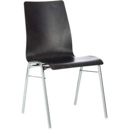 Formschalenstuhl 720, Sitzschalenform konisch, anthrazit
