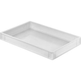 Pizzateigbeh&auml;lter Ringoplast, 18,24 l, Euro-Norm, lebensmittelecht, stapelbar, L 600 x B 400 x H 76 mm, HDPE, naturfarben, ohne Deckel