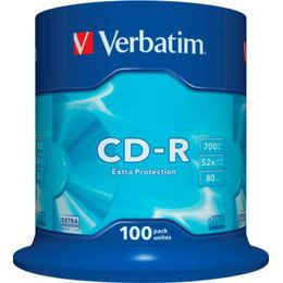 Verbatim CD-R, bis 52fach, 700 MB/ 80 min, 100er-Spindel