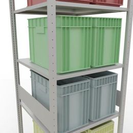 SCHULTE LAGERTECHNIK - Stecks.Grundr. mit L&auml;ngenriegel - 3000x750x800 mm, Typ 150 kg