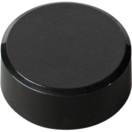 Rundmagnete Maul, Kunststoff & Metall, Feinstruktur, Haftkraft 2 kg, &oslash; 33 x 14 mm, schwarz, 20 St&uuml;ck