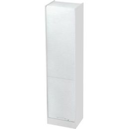 Rollladenschrank ULM, B 500 x T 400 x H 2004 mm, lichtgrau/lichtgrau