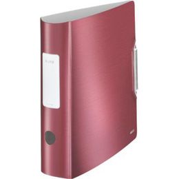 Leitz&reg; Ordner Active Style, DIN A4, R&uuml;ckenbreite 82 mm, granat rot
