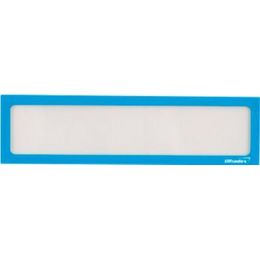 Ultradex Infotasche, magnetisch, f&uuml;r &Uuml;berschriften, B 435 x H 60 mm, A2, blau, 5 St&uuml;ck