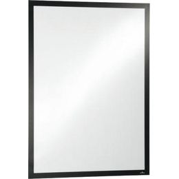 Durable Inforahmen DURAFRAME&reg; Poster, A1 Hoch-/Querformat, f&uuml;r 2 Poster, selbstklebend, aufklappbarer Magnetrahmen, B 639 x T 28 x H 886 mm, PET, schwarz