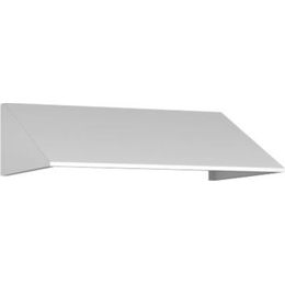 Schr&auml;gdachaufsatz f&uuml;r C+P Schlie&szlig;fachschrank Resisto, Neigung von 26&deg;, B 772 x T 540 x H 230 mm, Stahl, verkehrswei&szlig; RAL 9016