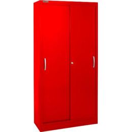 Sch&auml;fer Shop Sch&auml;fer Shop Select Schiebet&uuml;renschrank, 5 Ordnerh&ouml;hen, B 1200 mm, rot RAL 3020