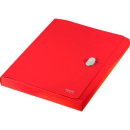 Ablagebox Leitz Recycle, bis DIN A4, R&uuml;ckenbreite 30 mm, f&uuml;r bis zu 250 Blatt, PP, rot