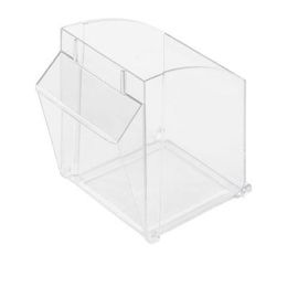 Ersatz Klappkastenbeh&auml;lter f&uuml;r Kleinteilemagazin MultiStore, Reihengr&ouml;&szlig;e 4, Vol. 2,1 l, B 128 x T 128 x H 133 mm, Polystyrol, 1 St.