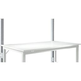 Manuflex Aufbauportal, niedrig, Grundtisch STANDARD Arbeitstisch/Werkbank UNIVERSAL/PROFI, alusilber