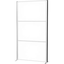 Maul Stellwandsystem Maulconnecto, 3 Whiteboard-Steckmodule, Klettverbindung, H 1800 x B 1000 mm, silber